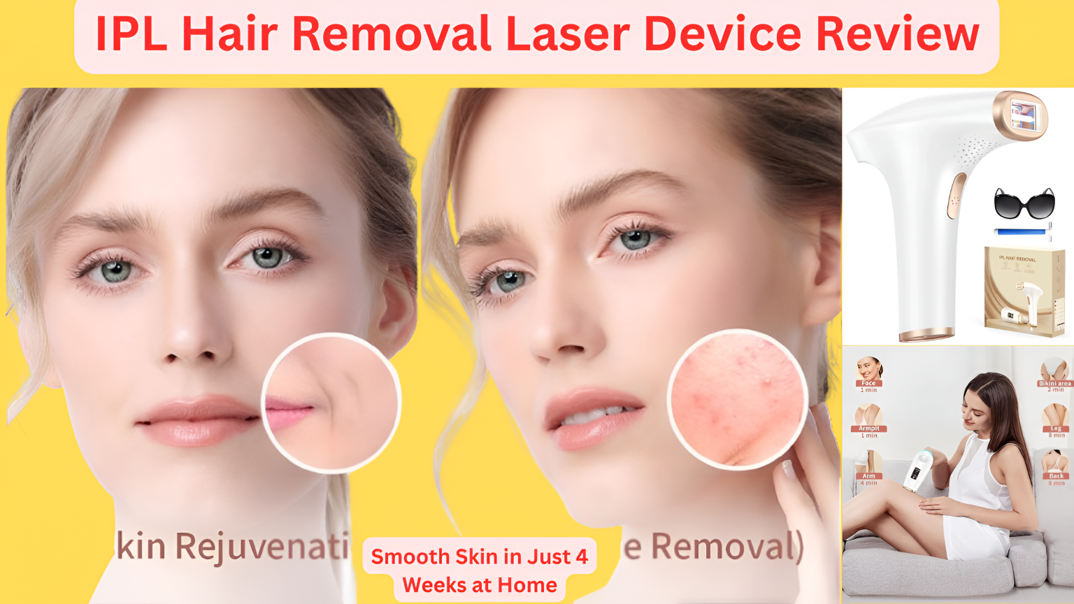 IPL Hair Removal Laser Device Review: Smooth Skin in Just 4 Weeks at Home